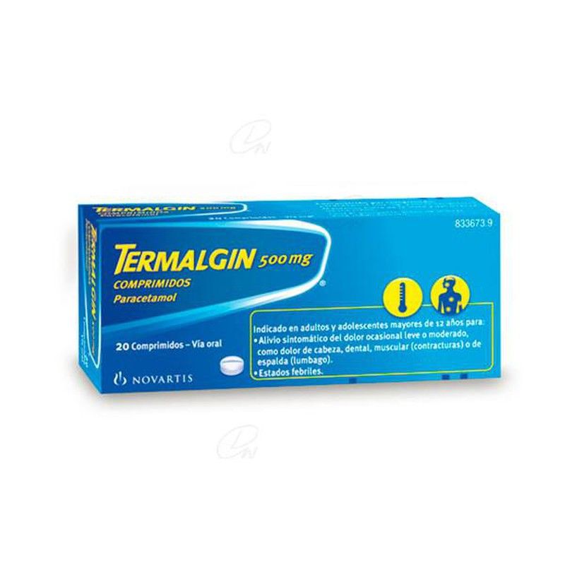 Termalgin 500 Mg Comprimidos, 20 Comprimidos — Mi Farmacia Premium